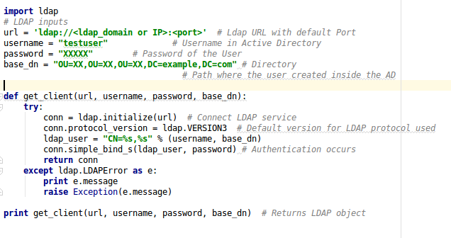 Things I Learned From: LDAP Authentication using Python