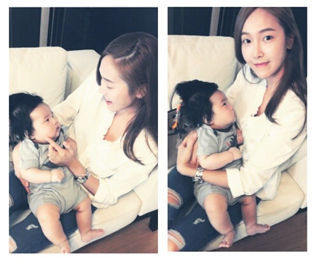 Check out Jessica Jung's beautiful pictures with a cute baby ...