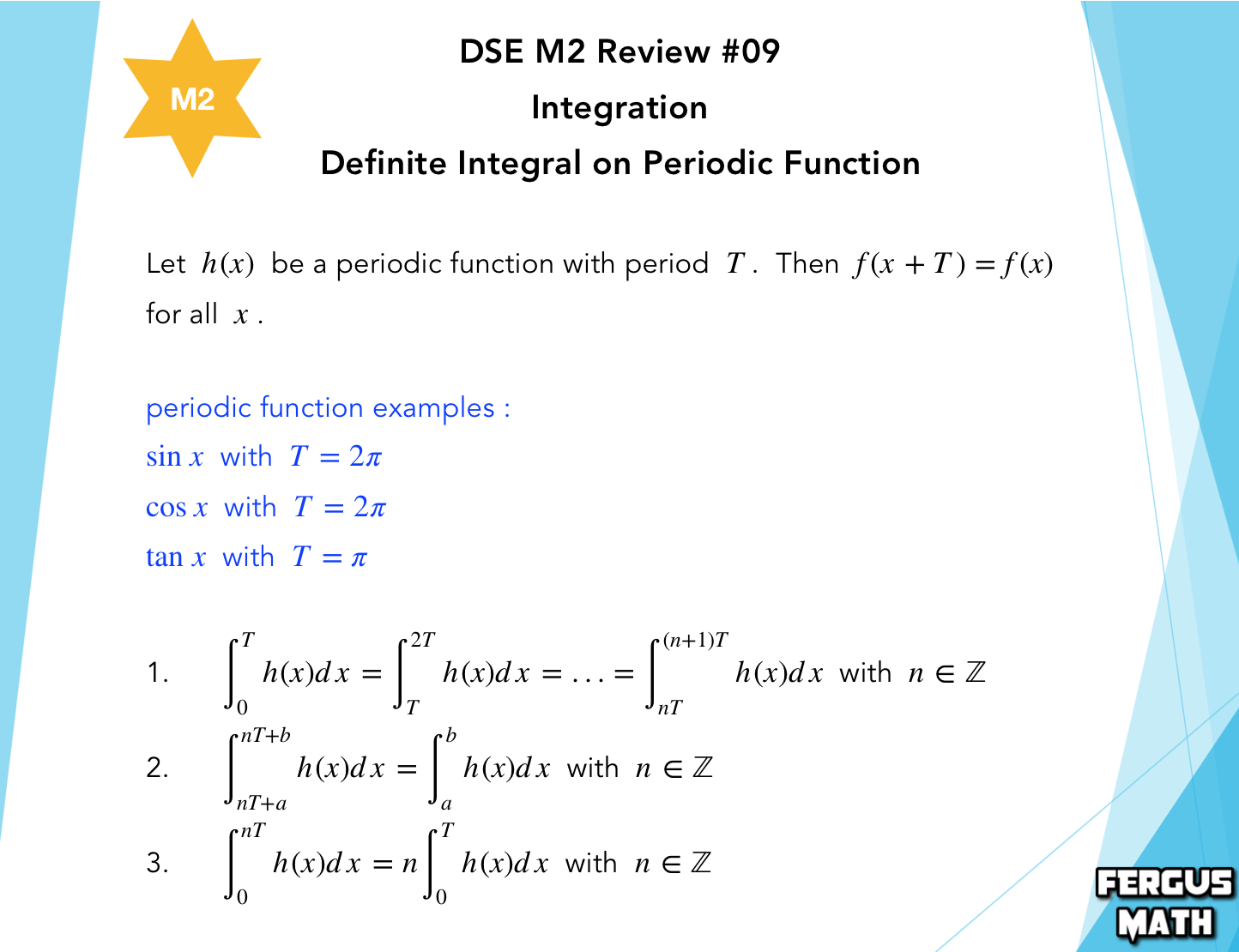 Fergus Sir Mathematics: M2 Review - Chapter 9 Integration