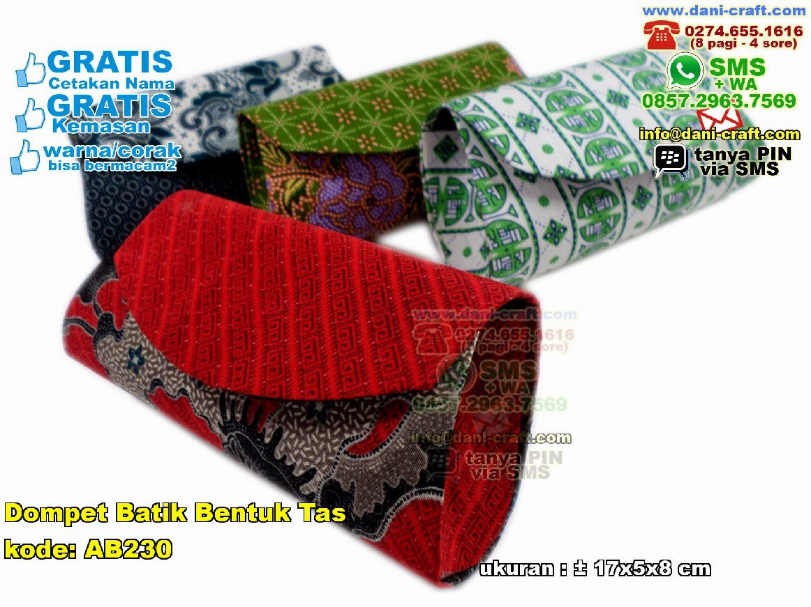 Dompet Batik Bentuk Tas | Souvenir Pernikahan