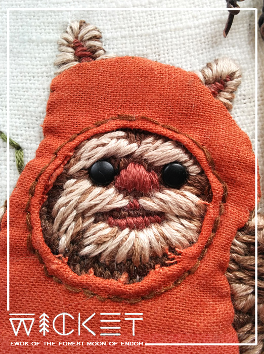Nessy Designs: Ewok Embroidery