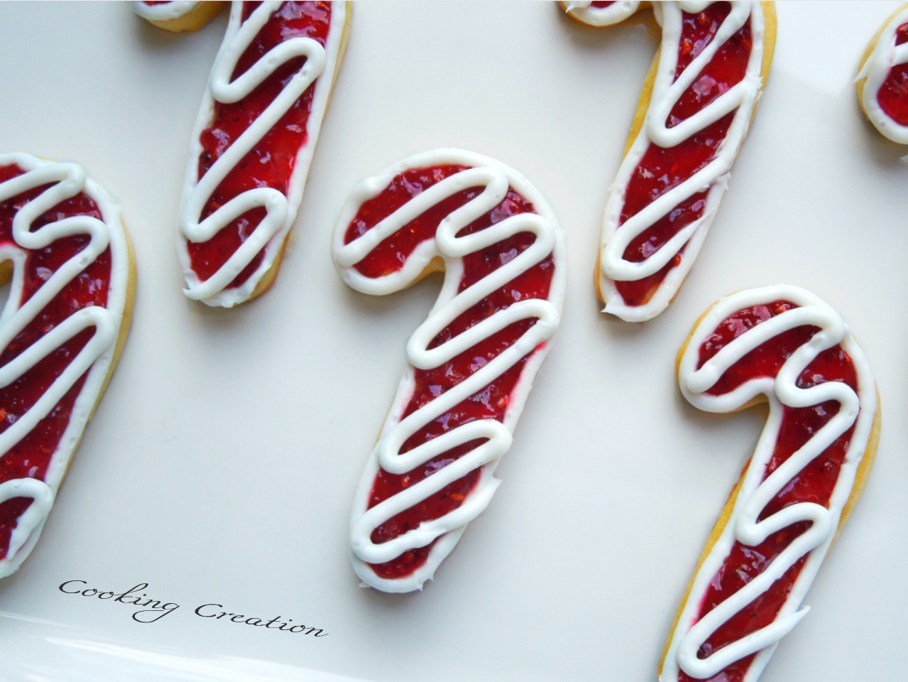 Cooking Creation: Raspberry Shortbread Candy Cane Cookies