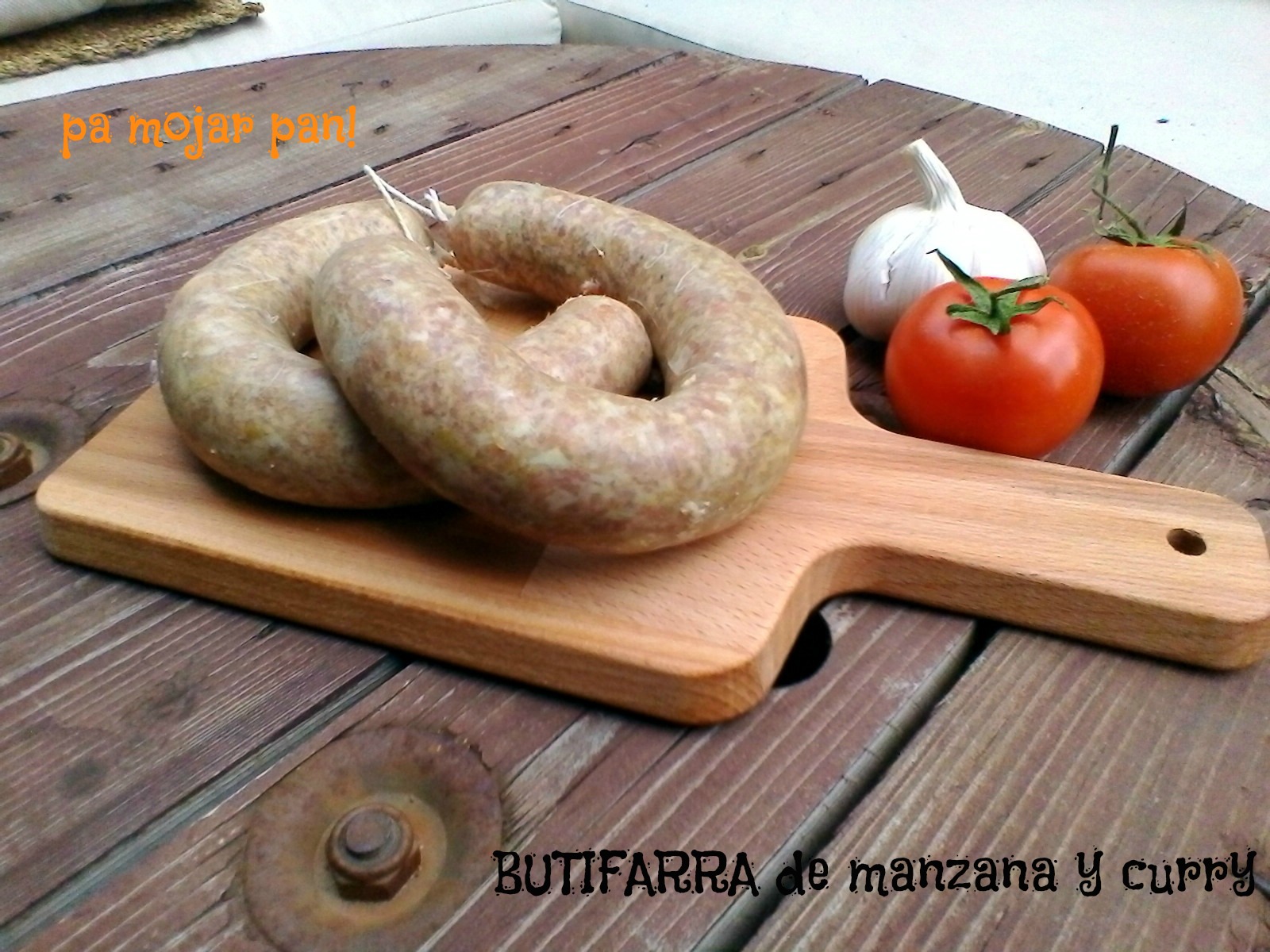 pa mojar pan!: Butifarras caseras de manzana y curry