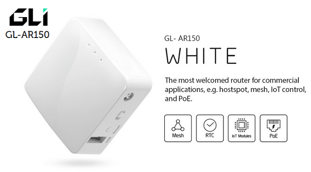 徒然なるままに: 2017/10/15 GL.iNet AR-150, OpenWRT / dd-wrt router