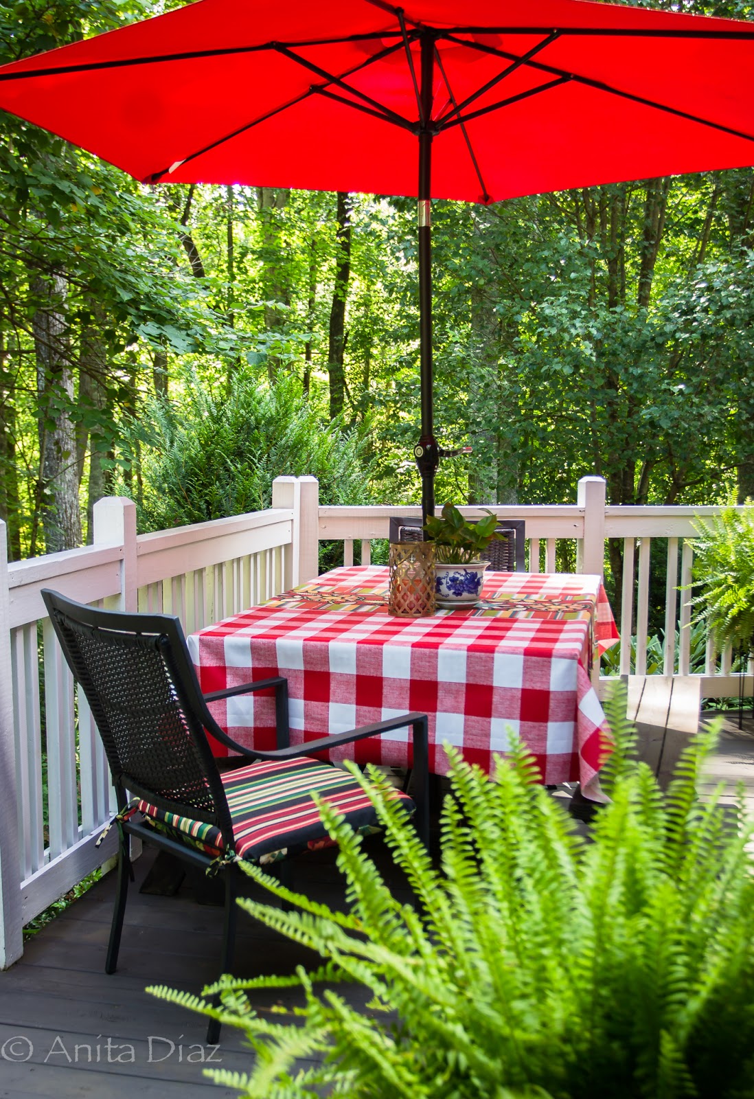 Summer back porch - Whispering Pines Homestead