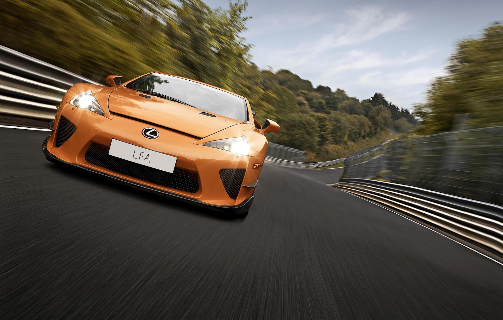 Wallpaper a day: orange supercar lfa wallpaper