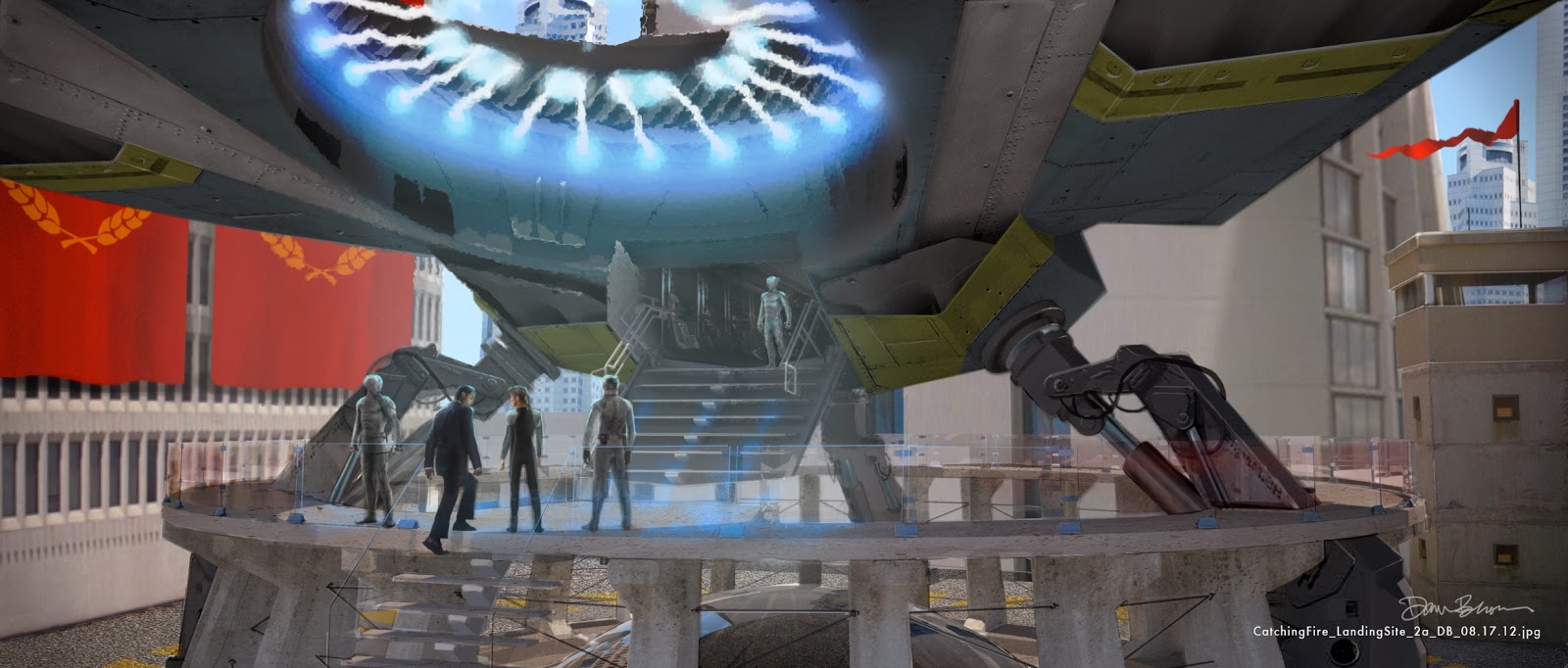 Hovercraft Mockingjay Film Set