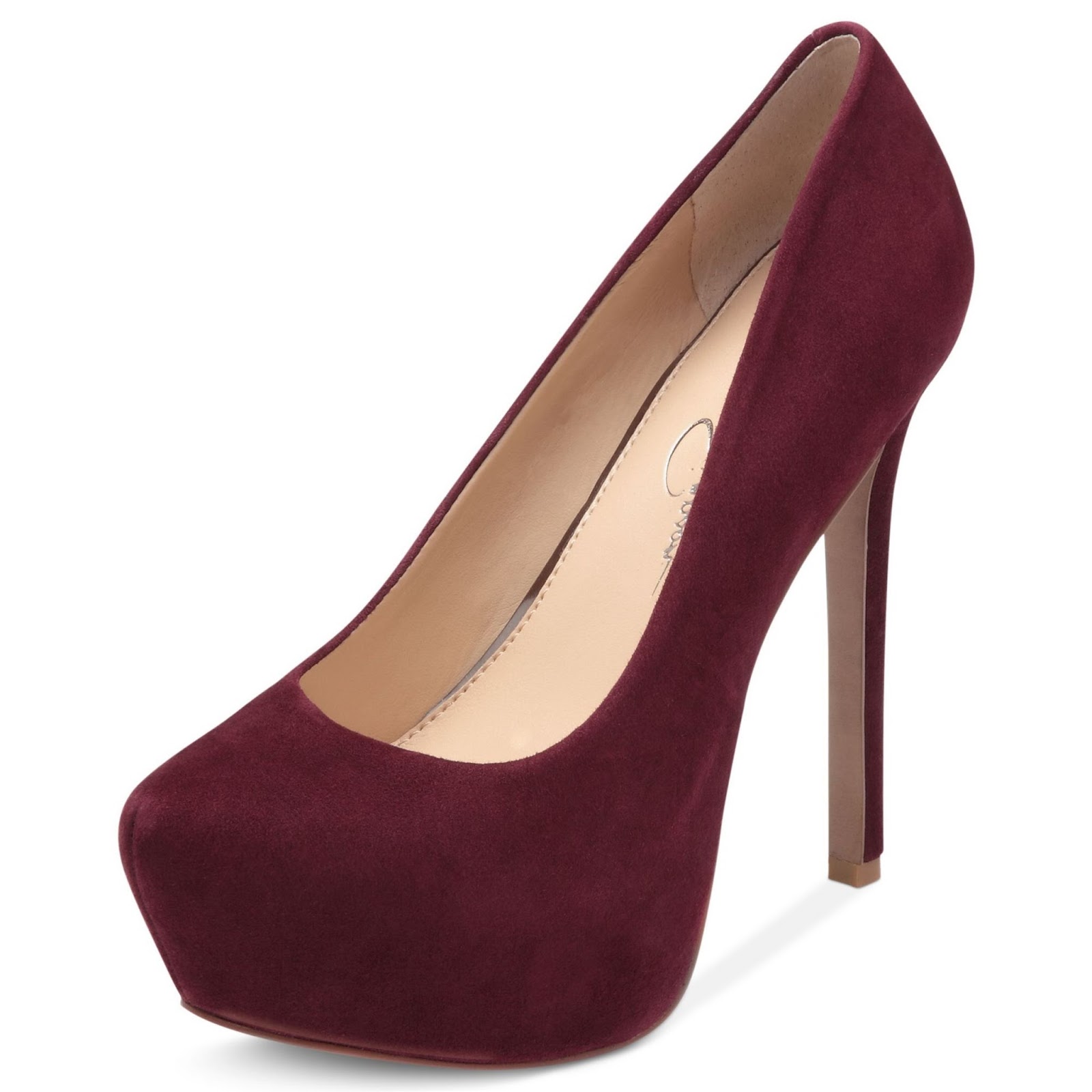 Maroon Platform Heels