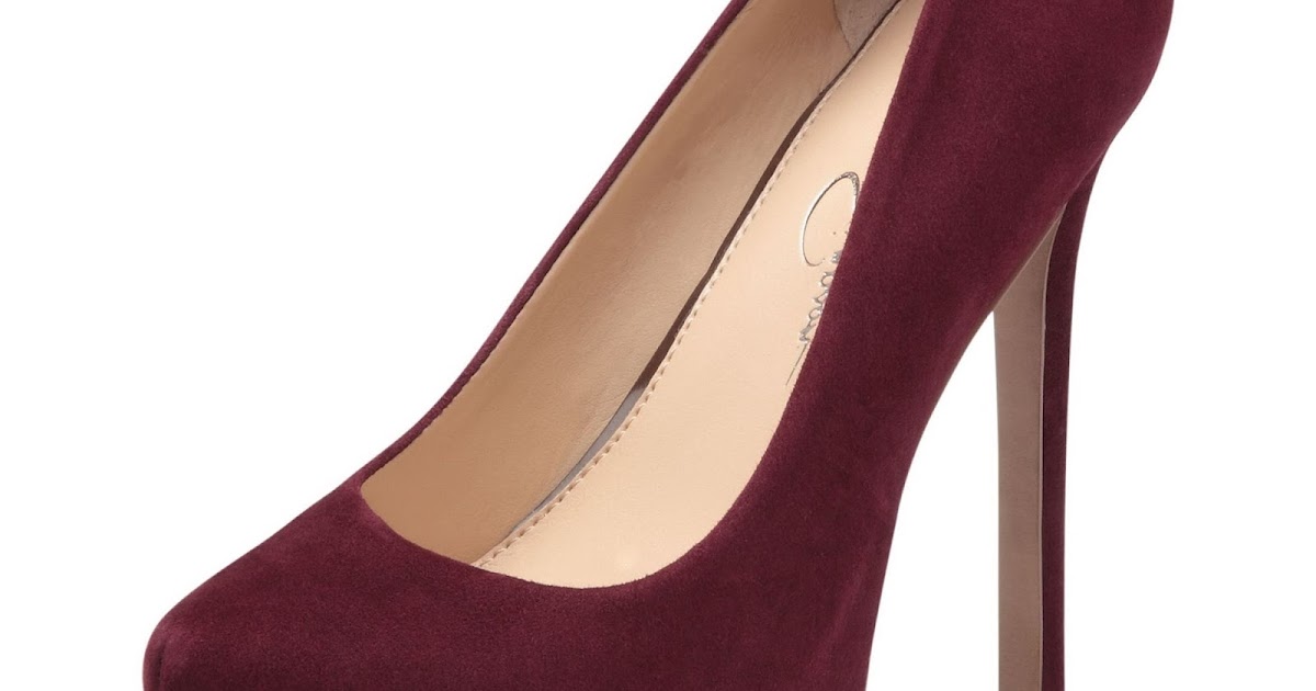 Maroon Platform Heels