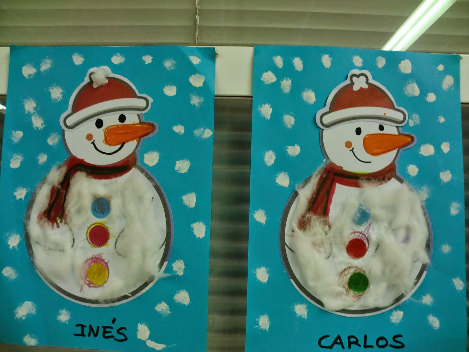 SINFONÍA DE COLORES PARA JUGAR: NUESTROS MUÑECOS DE NIEVE