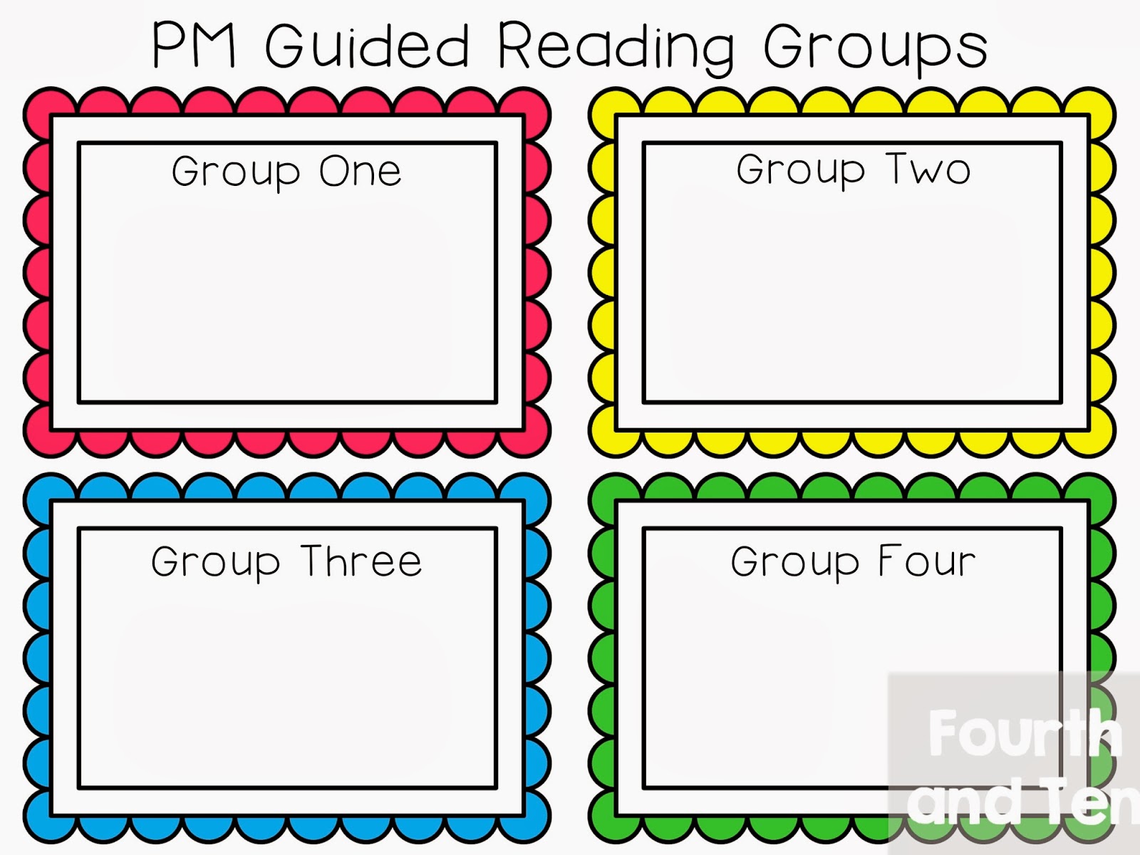 Fourth and Ten: Organization in a Departmentalized Classroom: A Bright Idea