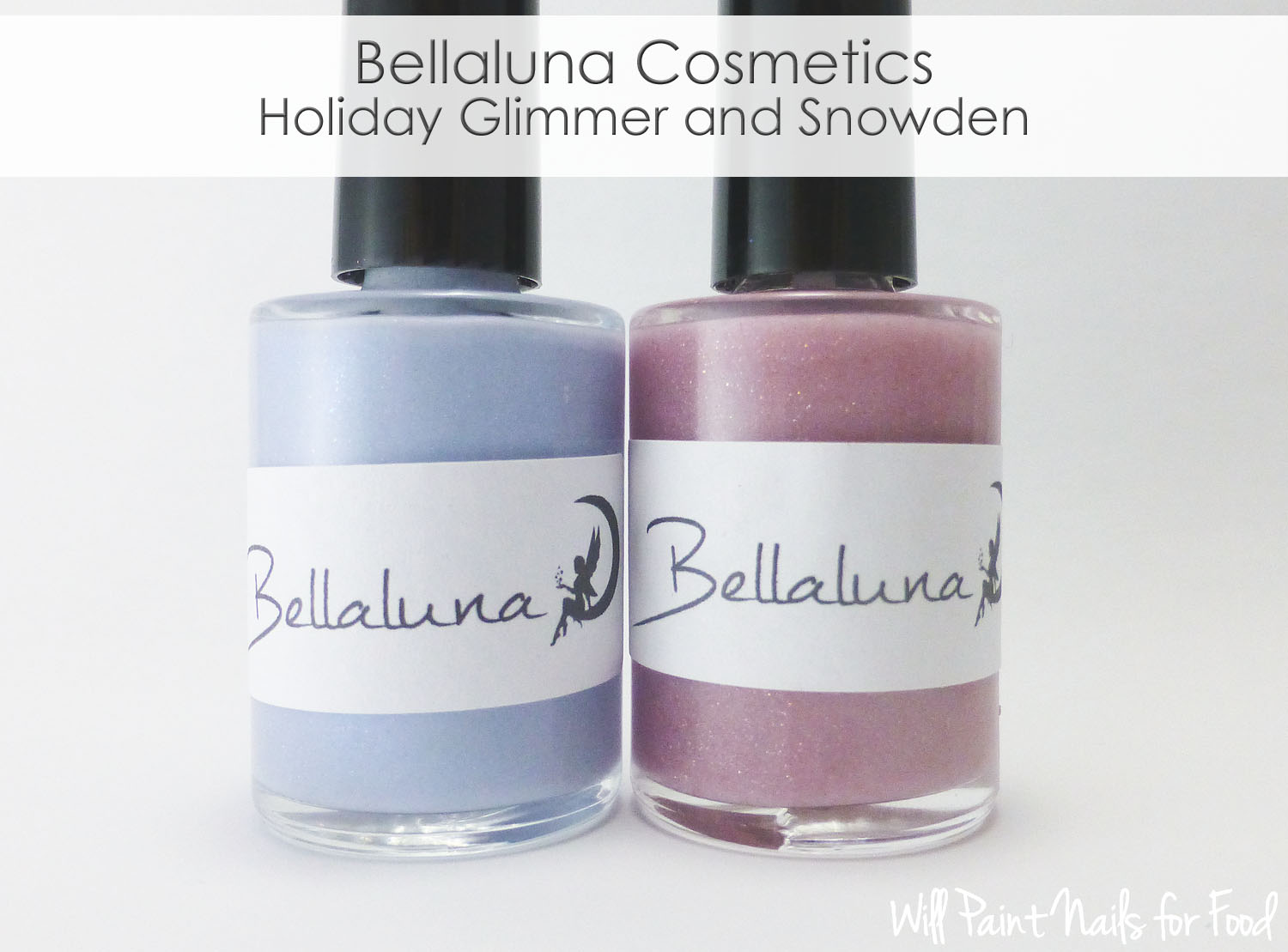Bellaluna Cosmetics Holiday Glimmer and Snowden, Swatches and Review ...
