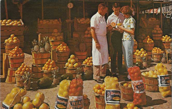 *Postcard Gems: Texas Fruit Stand
