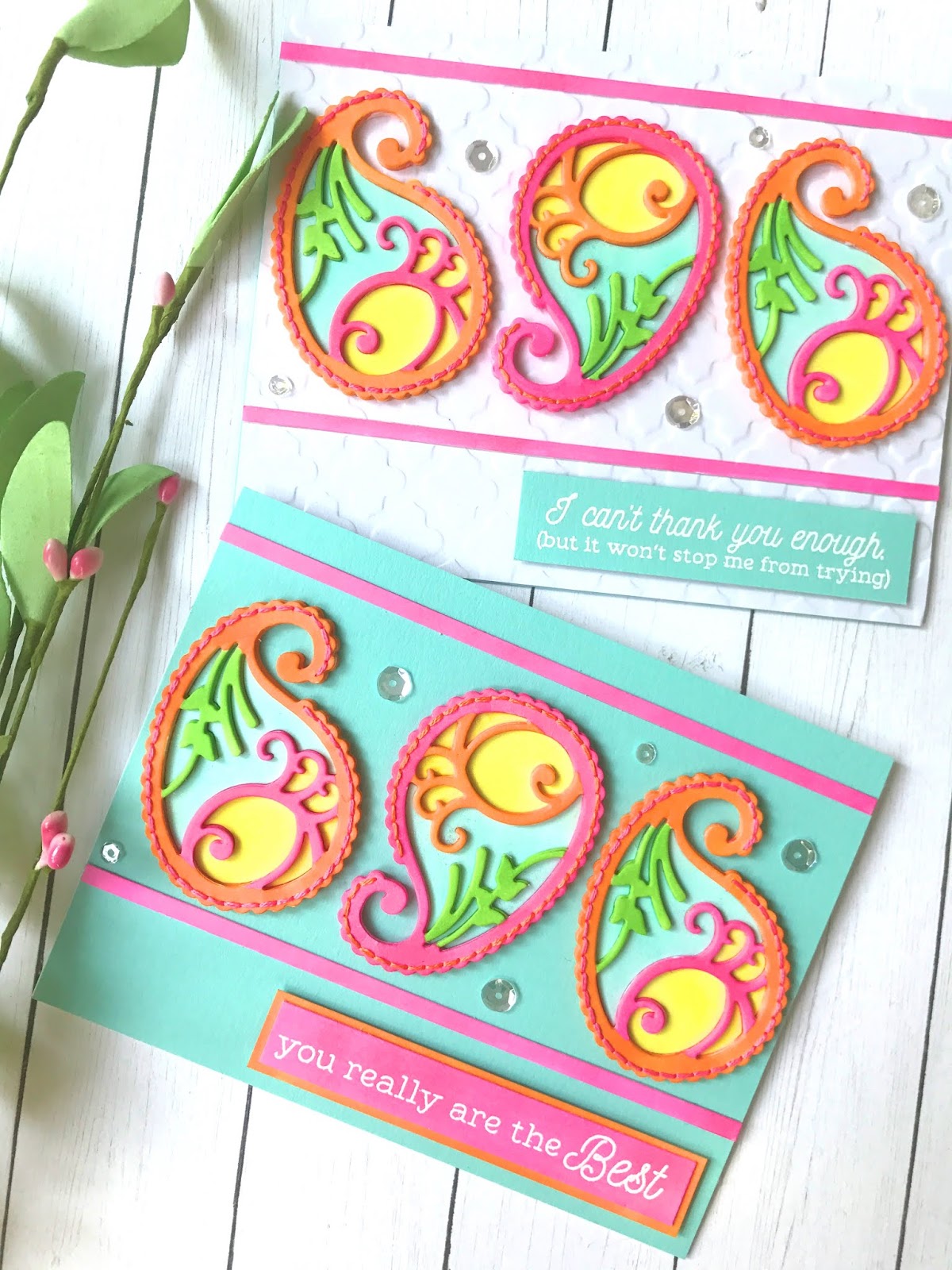 Enhancing Die Cuts with Stitching: Spellbinders July Small Die of the ...