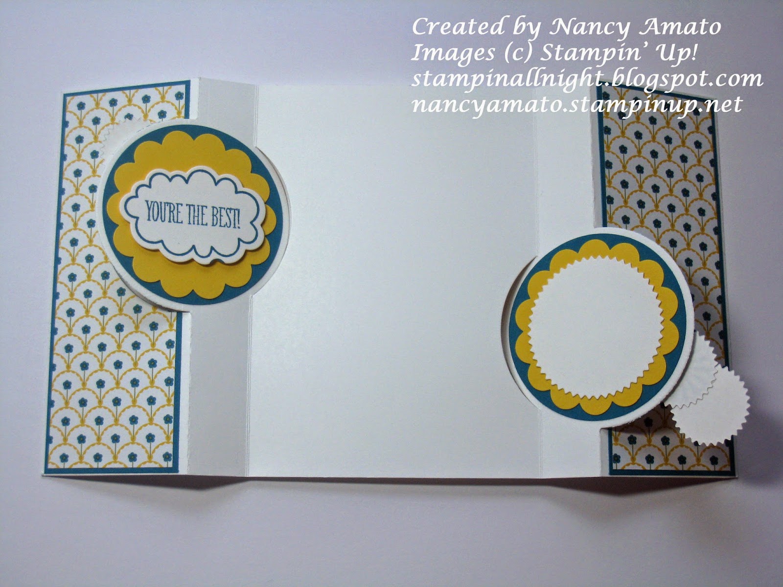Stampin' All Night: Double Circle Thinlits Card