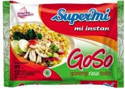 Mie Instant Supermi dan Jenis-jenisnya - Komposisi Produk