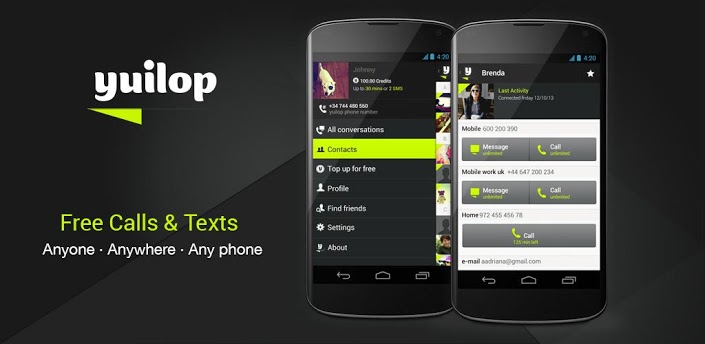 Android Apps Apk: yuilop: Free Calls & Free SMS 1.9 Apk Format For Android