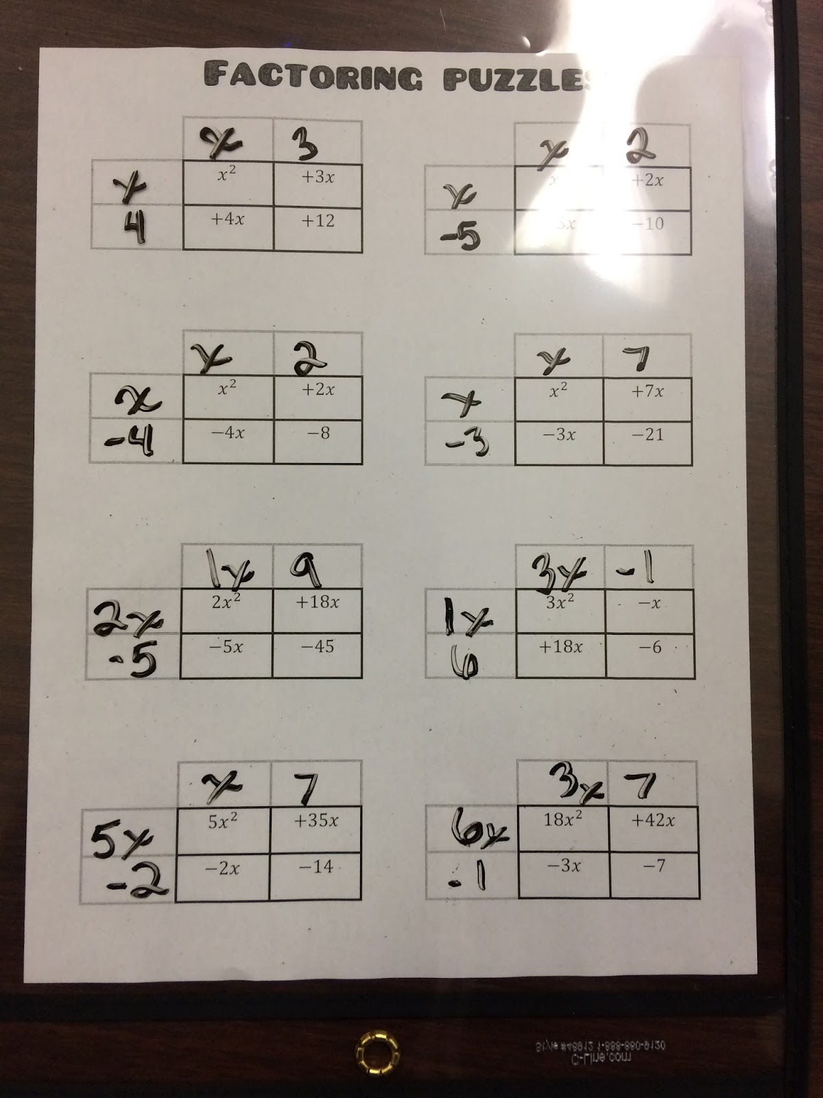 Radical~4~Math: Resources for Factoring Trinomials