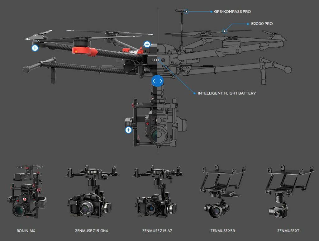 Spesifikasi DJI Matrice 600 - Professional Purpose Drone | Omah Drones