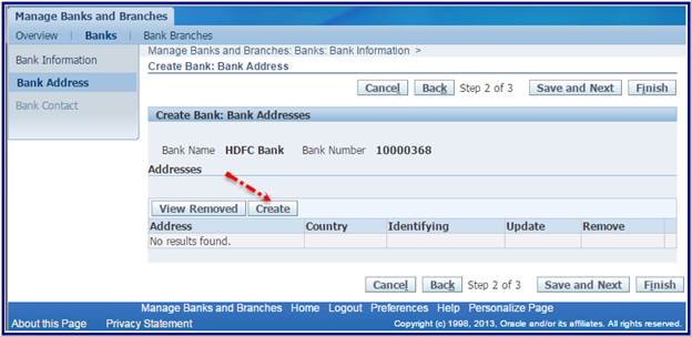Oracle Applications: Oracle R12 Bank, Branch, Bank Account and Payment ...