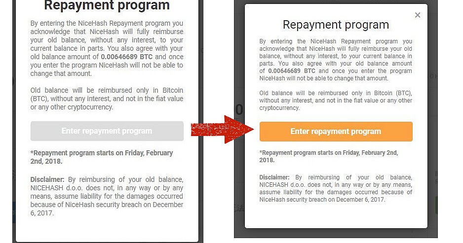 巧言天堂: NiceHash 還款計劃(Repayment program) 追蹤！