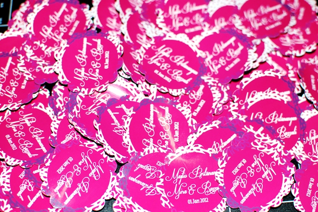 ParTeeS: Mira & Ruzzali : Sticker for Majlis pertunangan