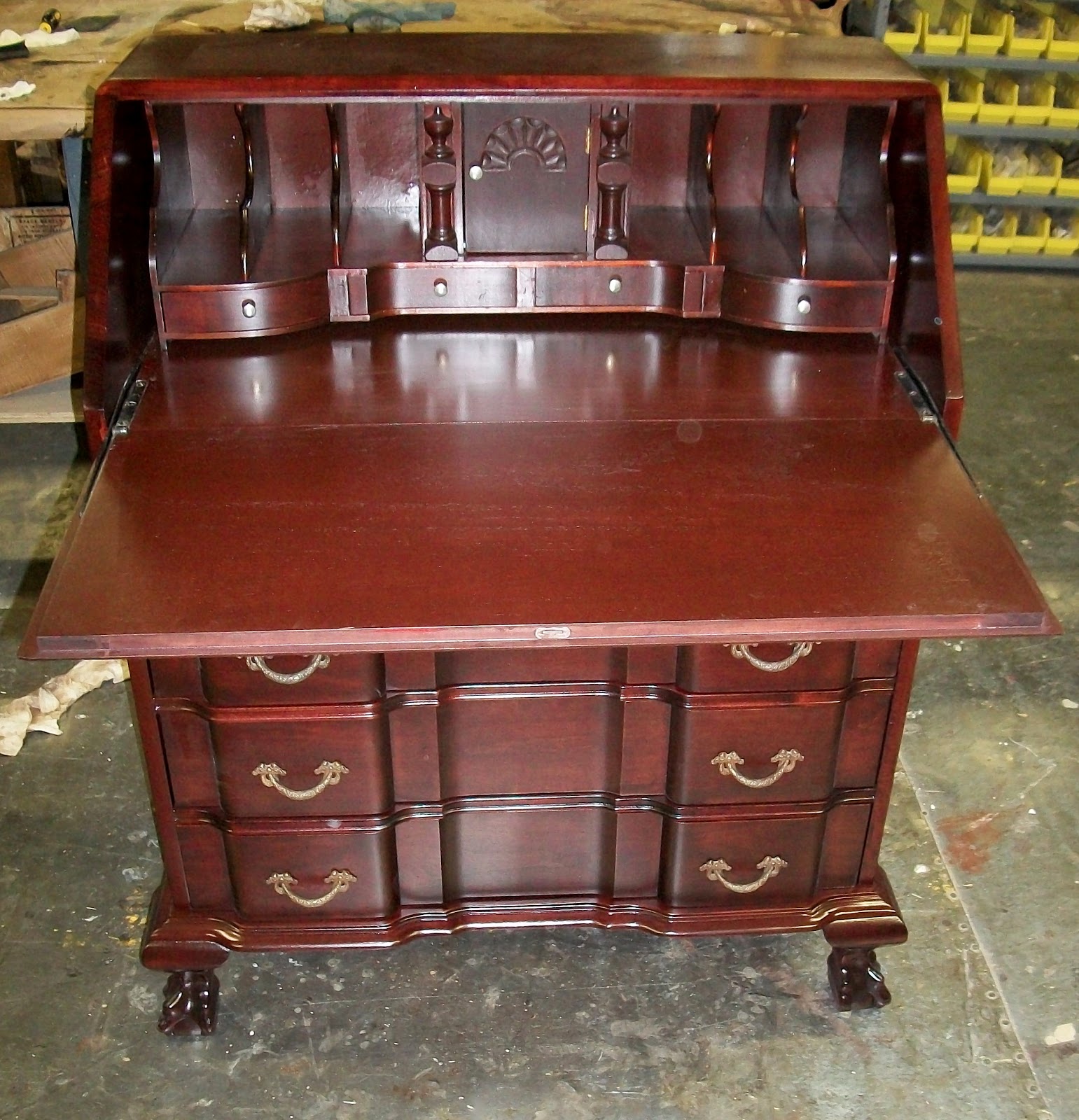 Poirier: Antique Slant Front Desk