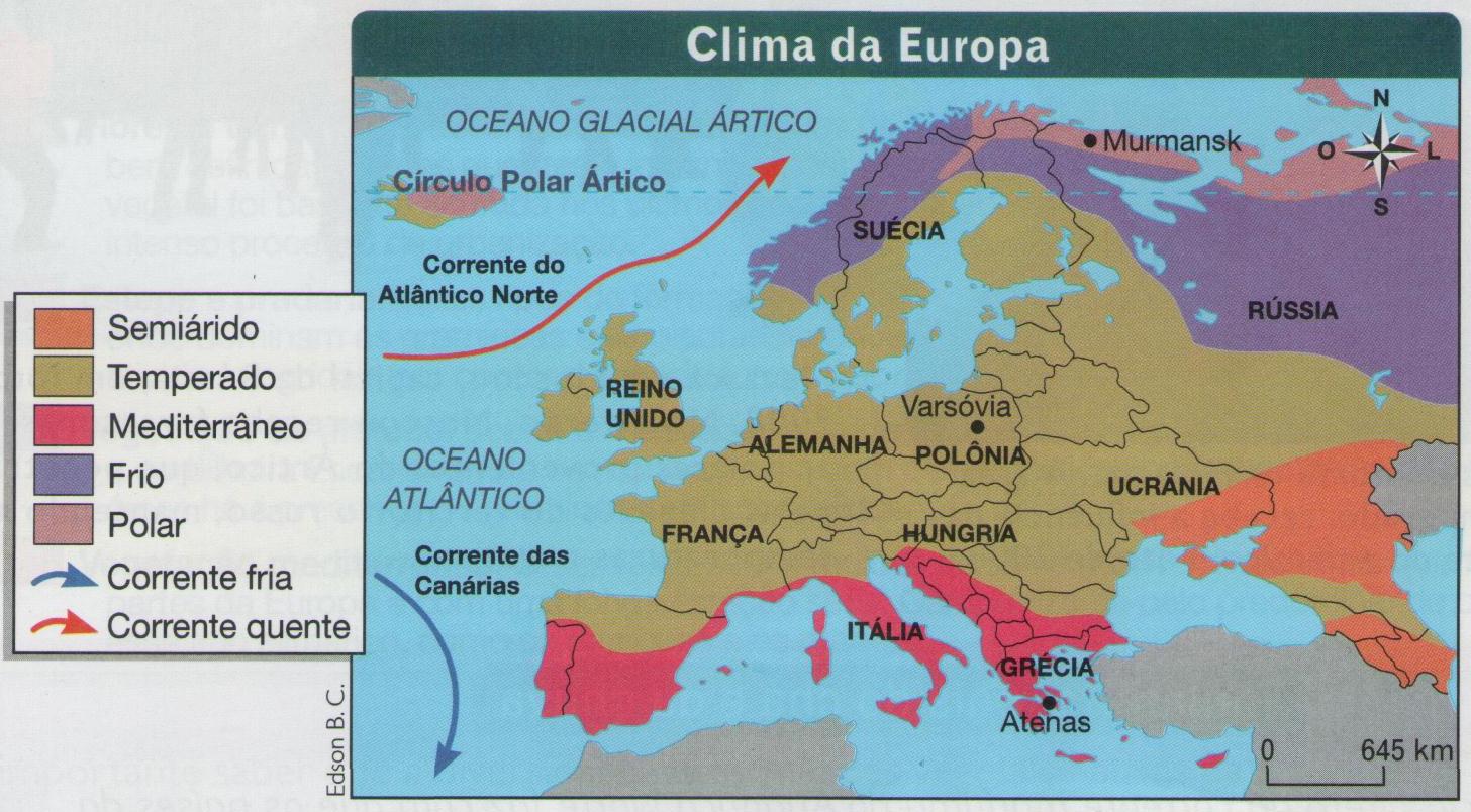Mapa Climas Europa | Mapa