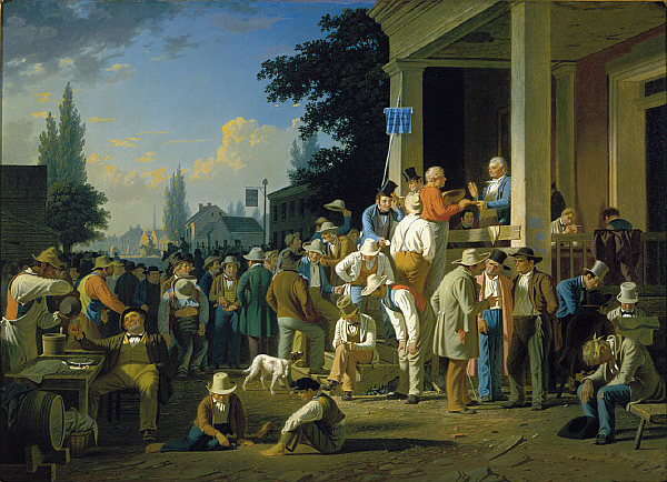 Great Painters Art Galleries: The County Election. George Caleb Bingham ...