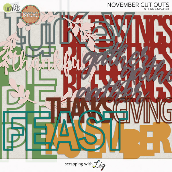 November BYOC: Every Which Way Templates and November Cut Outs ...
