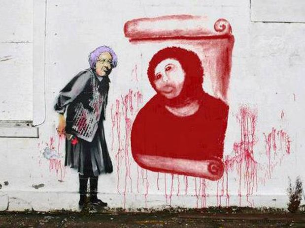 Somethin': Ecce Mono- Arte urbano