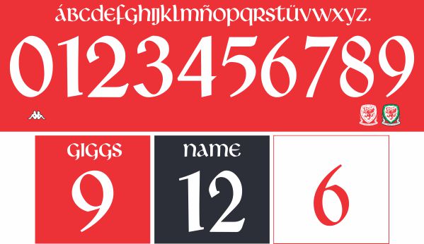 Wales 2004-2008 font