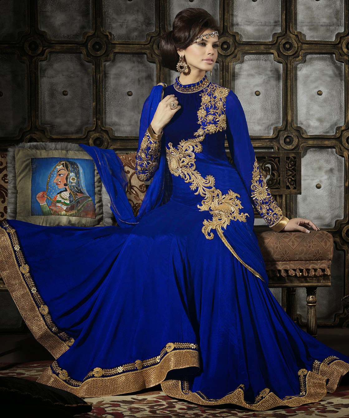 Fabulous Heavy Embroidered Designer Wedding Anarkali Churidar Suits ...