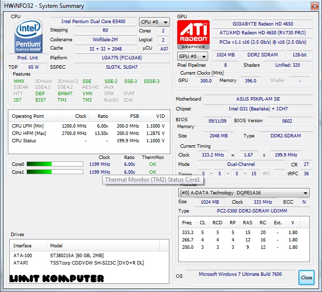 HWiNFO - Aplikasi Sederhana untuk Mengetahui Spesifikasi dan Kinerja ...