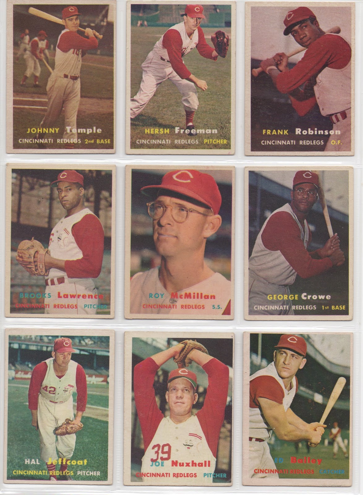 Cincinnati Reds Baseball Card Collector: 1957 Topps Cincinnati Reds ...
