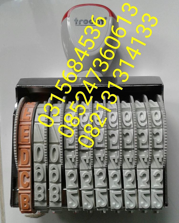 stempel shiny : stempel plat besi