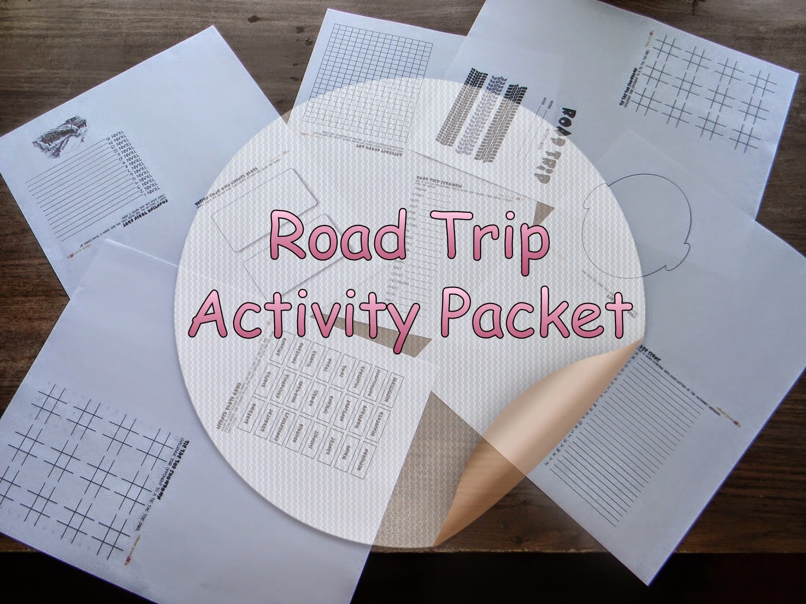 Growing to Four: Kids Road Trip Activity Packet
