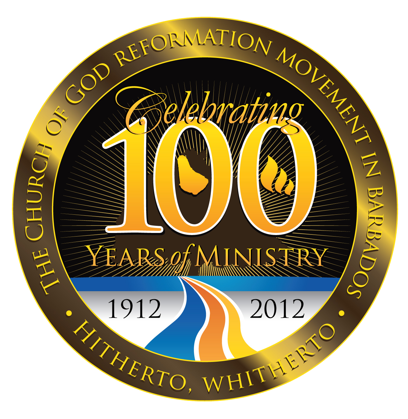 Church of God Events: Centennial Logo: versions for various applications