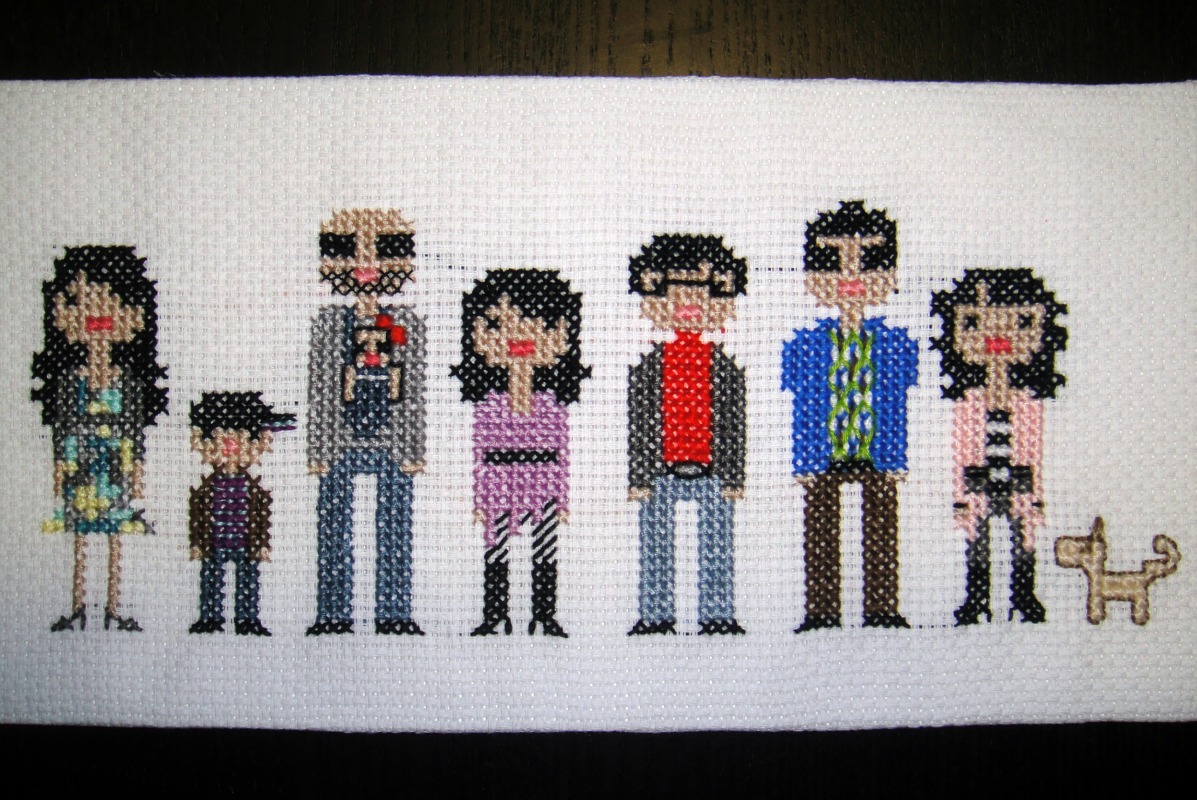 @ carlasdeleon: cross-stitch portraits