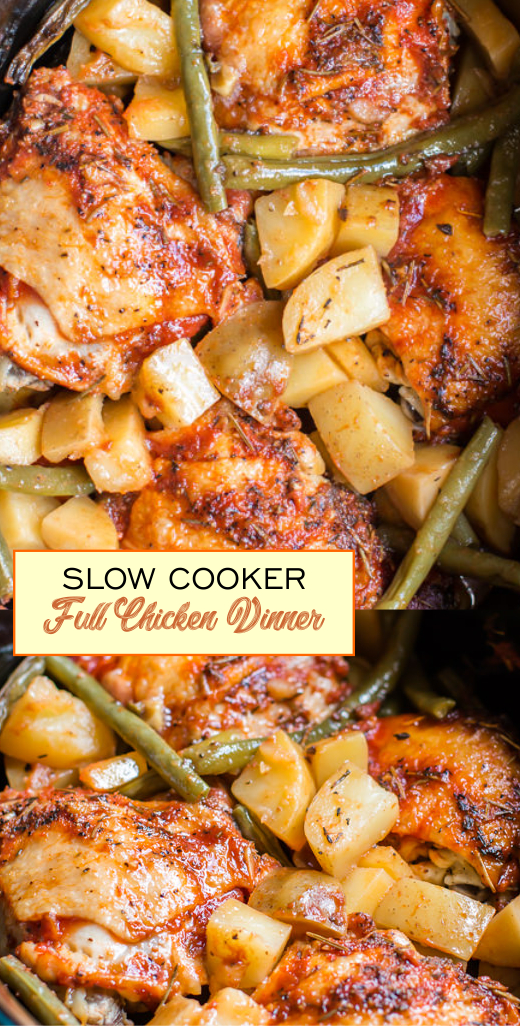SLOW COOKER FULL CHICKEN DINNER | Extra Ordinary Food