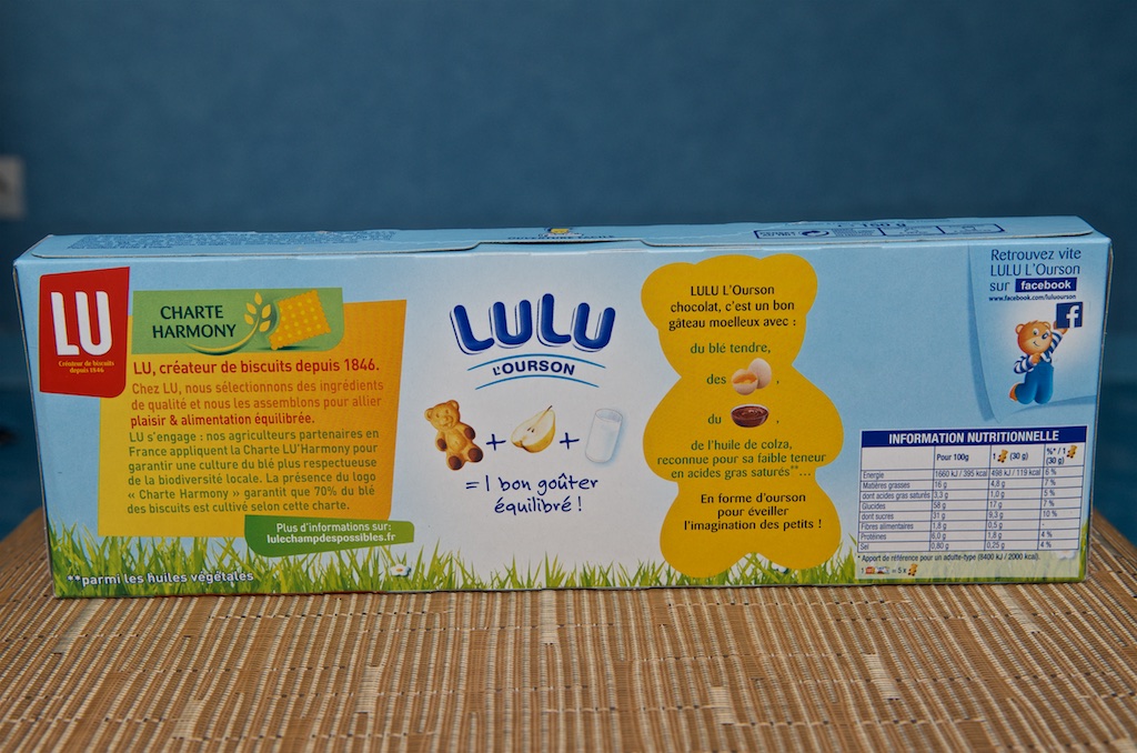 Lulu l'Ourson Chocolat (150g) par LU