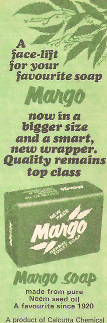 Vintage Magazine Ad of Margo soap - Classic Indian Advertisements