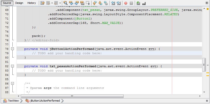 Netbeans Penggunaan JLabel,JTextField,JButton