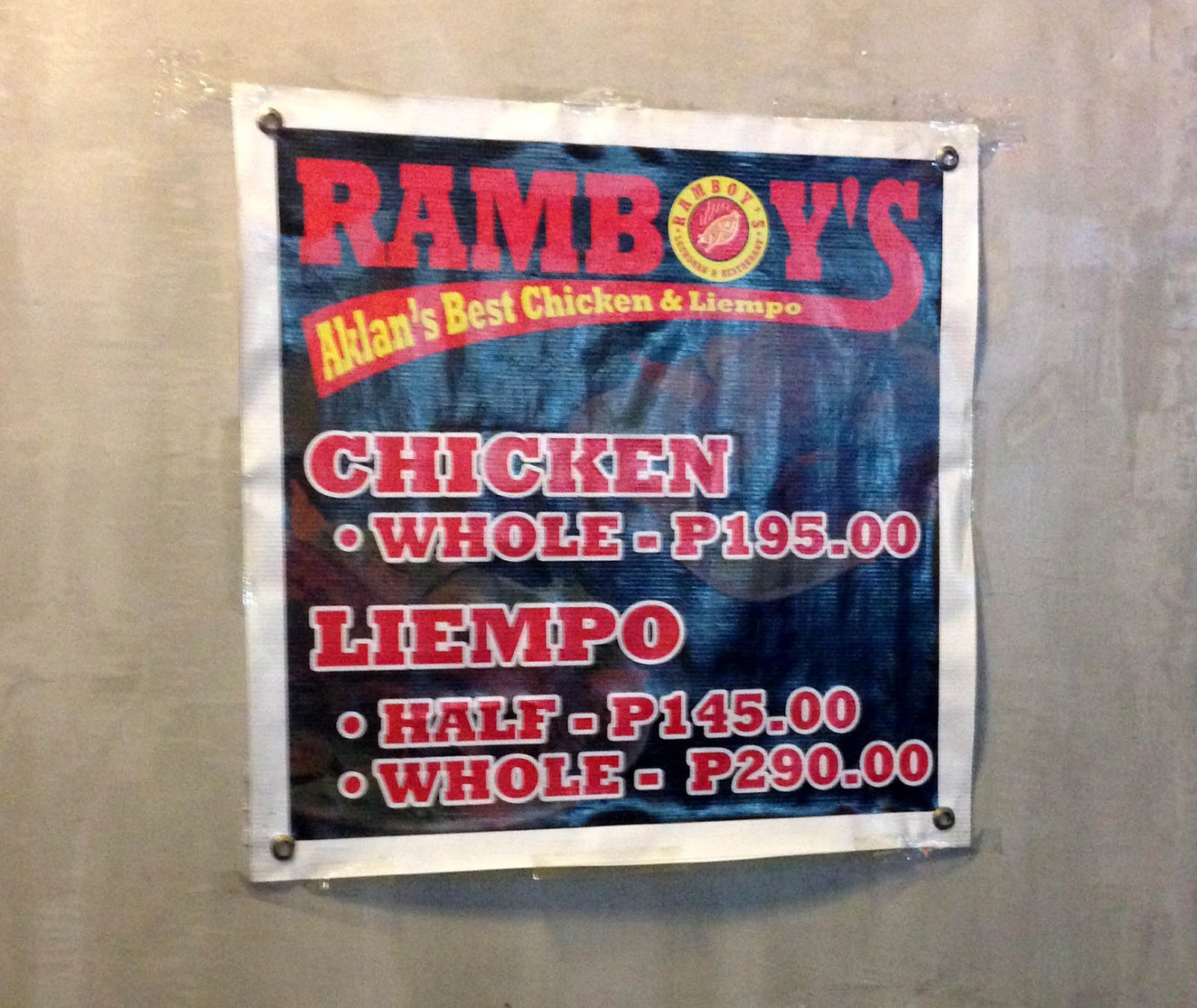 MrsMommyHolic: Ramboy's (Aklan's Best Chicken & Liempo) in BF Paranaque