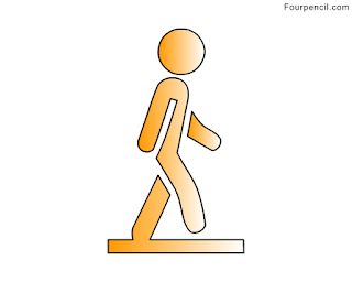 FourPencil: How to draw a Walk for kids - step by step