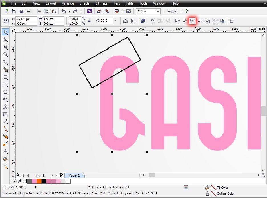 CorelDRAW Tutorial - Folding Paper Text Effect - Galih Gasendra