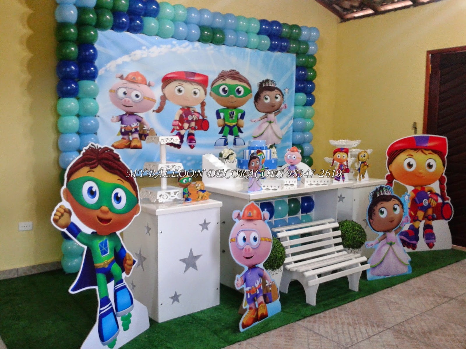 My Balloon Decorações: Super Why