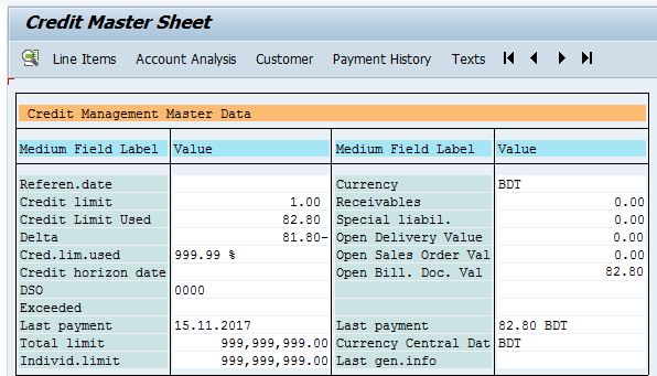 SAP SD-MM Consultant || Bangladesh: Changes in Credit master sheet with ...