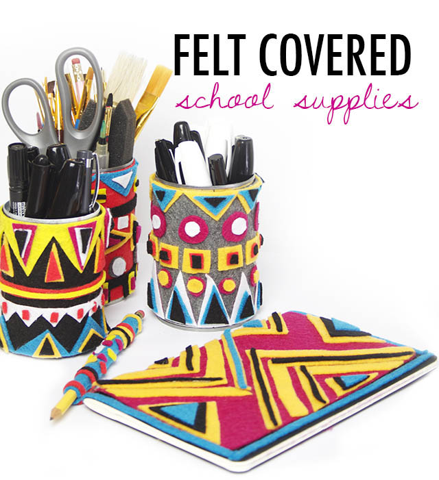alisaburke: felt covered school supplies