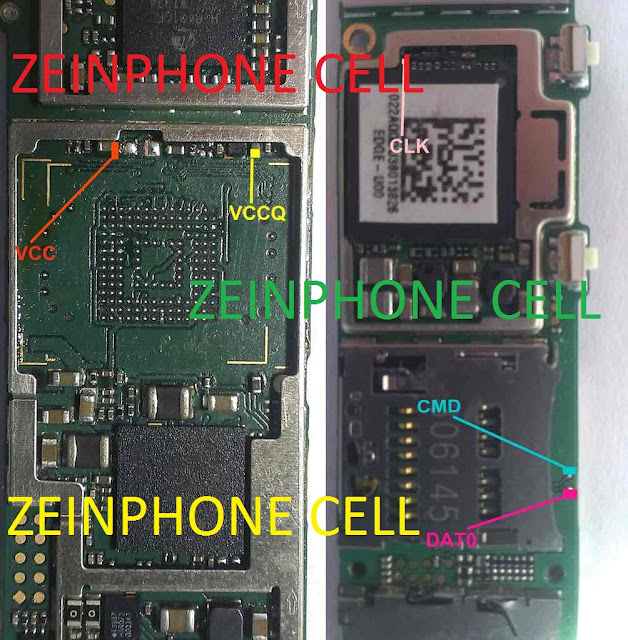 Direct ISP E-emmc pinout Huawei collection | E-mmchip